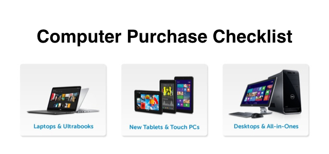 Computer Purchase Checklist – Iowa City Technology Services