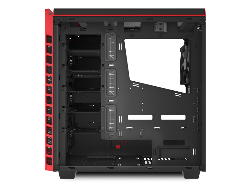 Black NZXT Computer Case with Red Trim – Iowa City Technology Services