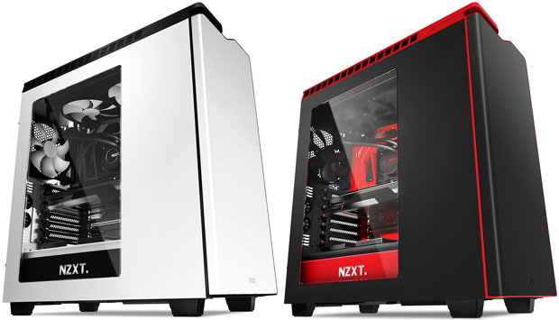 Black NZXT Computer Case with Red Trim – Iowa City Technology Services