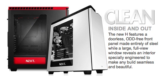 Black NZXT Computer Case with Red Trim – Iowa City Technology Services