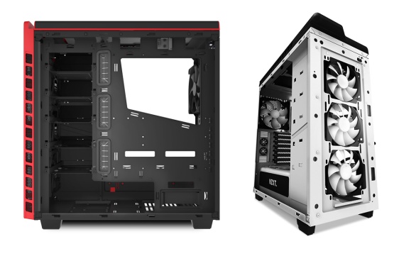 Black NZXT Computer Case with Red Trim – Iowa City Technology Services