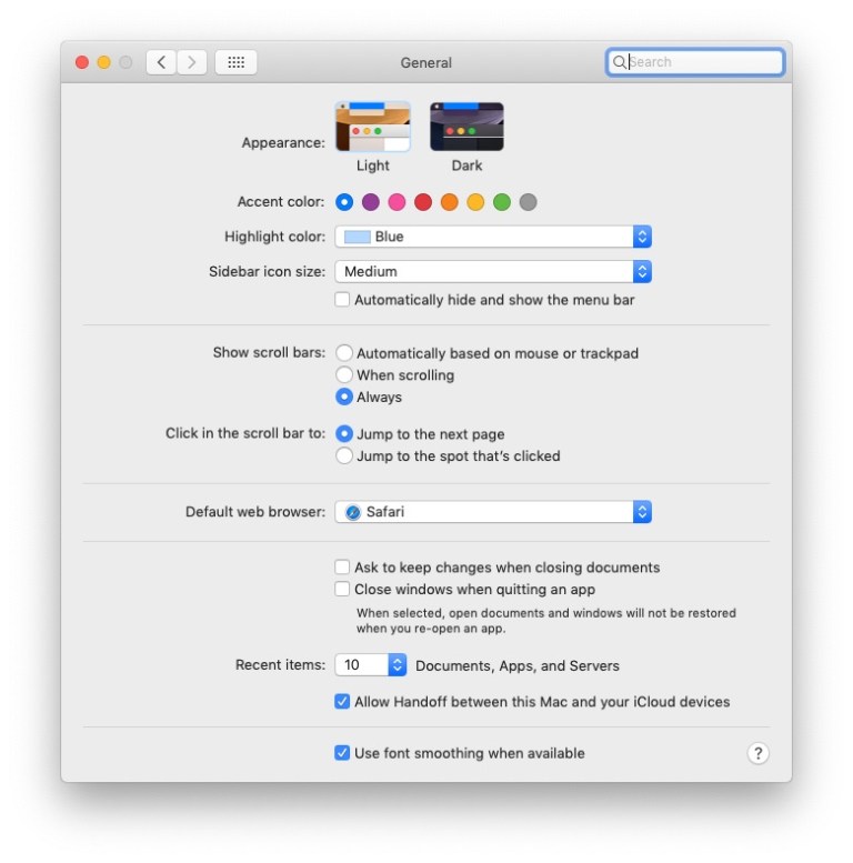 Apple MacOS – How to Enable View Scroll Bars – Iowa City Technology ...